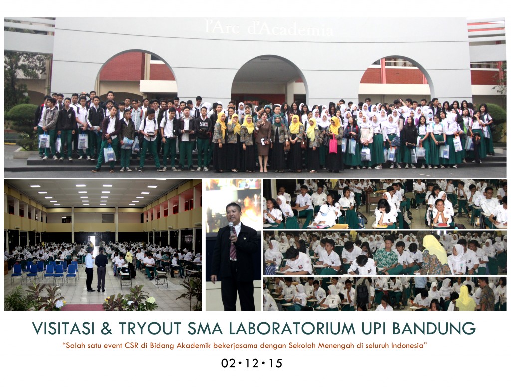 Visitasi dan Tryout SMA Laboratorium UPI Bandung - Universitas Widyatama